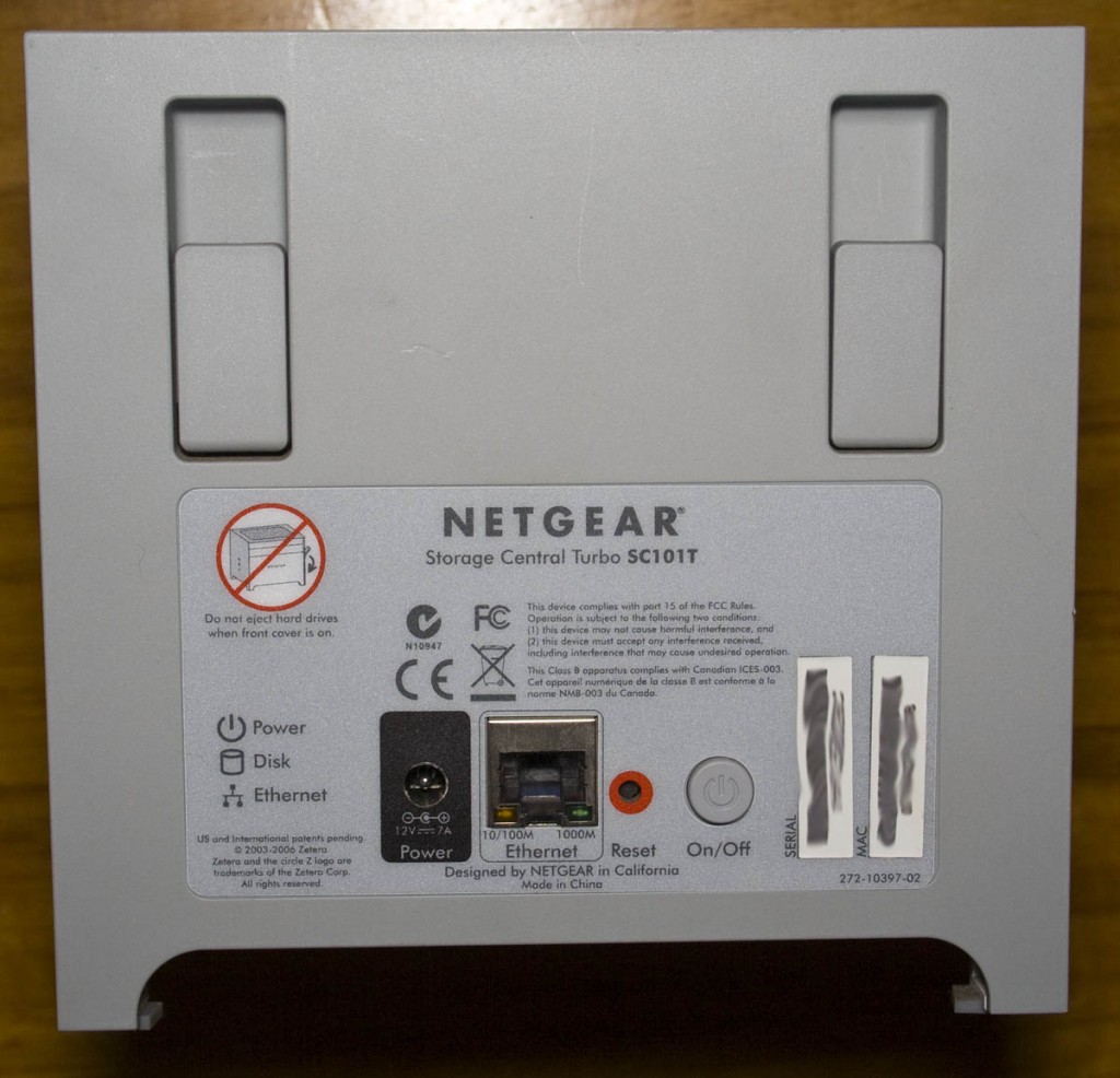 Inside the Netgear Storage Central Turbo SC101T NAS (Dated 2006 ...