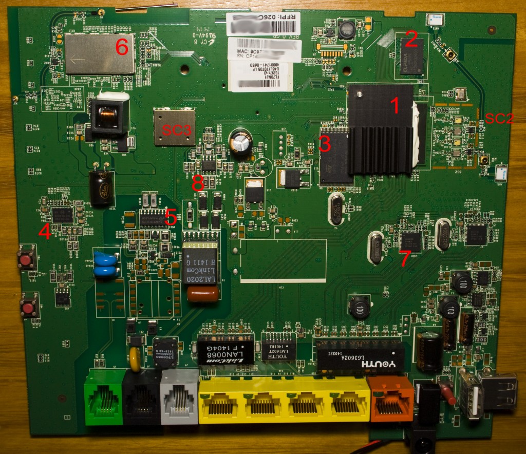 Inside the Technicolor TG797n v3 ADSL2+ Wireless Router (Dated 2014 ...