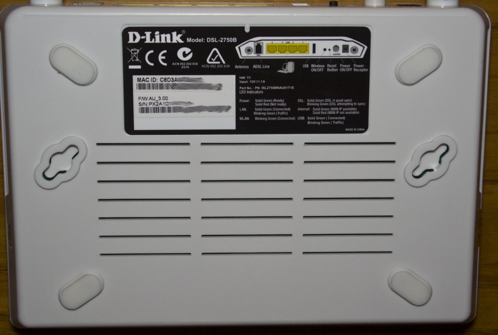 Inside the D-Link Wireless N300 ADSL2+ Modem Router (Dated 2012 ...